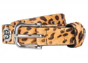 StüSsy Sslink Studded Belt - Hairy Cheetah Print | Editorialist